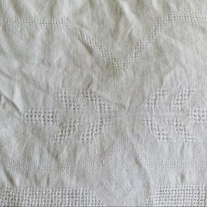 Dining | White Cottage Farmhouse Woven Tablecloth Linen | Poshmark
